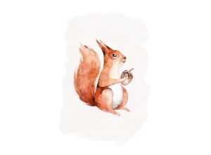 4055065179099 - Bild KOMAR Hungry Squirrel bunt (farbe bild(er) bunt) B50cm H70cm Papier Holz Bilder Wandbild zur Dekoration - ohne Rahmen