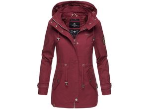 4059072408722 - MARIKOO Damen Moderner Outdoorjacke Übergangsparka aus Baumwolle mit Kapuze Nyokoo