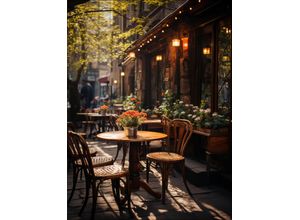 4019449518690 - Glasbild LITTLE STREET CAFE II