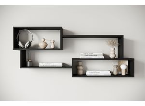 4068223977932 - Wandboard INOSIGN Wandregal Trio schwarz (graphite schwarz matt) H130cm T18cm FSC-zertifizierter Holzwerkstoff Regale Ideal als Bücherregal Dekoregal oder Ablage im Büro 4068223977932 - Wandboard INOSIGN Wandregal Trio schwarz (graphite schwarz matt) H130cm T18cm FSC-zertifizierter Holzwerkstoff Regale Ideal als Bücherregal Dekoregal oder Ablage im Büro