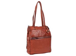4046478085015 - Shopper HARBOUR 2ND Franny Damen Gr B H T 29cm x 36cm x 11cm braun (cognac) Rindsleder Taschen Henkeltasche Rucksack Schultertasche