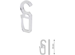 4016318002625 - Faltenclip LIEDECO transparent H35cm Ø1cm Kunststoff Gardinenbefestigungen Faltenlegehaken für Gardinenringe Öse 10 mm 4016318002625 - Faltenclip LIEDECO transparent H35cm Ø1cm Kunststoff Gardinenbefestigungen Faltenlegehaken für Gardinenringe Öse 10 mm
