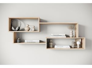 4068223977901 - Wandboard INOSIGN Wandregal Trio braun (eiche sonoma) H130cm T18cm FSC-zertifizierter Holzwerkstoff Regale Ideal als Bücherregal Dekoregal oder Ablage im Büro 4068223977901 - Wandboard INOSIGN Wandregal Trio braun (eiche sonoma) H130cm T18cm FSC-zertifizierter Holzwerkstoff Regale Ideal als Bücherregal Dekoregal oder Ablage im Büro