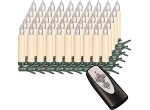4028998061243 - MY HOME LED-Christbaumkerzen Weihnachtsdeko Christbaumschmuck grün (grün elfenbeinfarben) Flammen 50 Stk Lichterketten kabellos Kerzen plus 8 Dornen 4028998061243 - MY HOME LED-Christbaumkerzen Weihnachtsdeko Christbaumschmuck grün (grün elfenbeinfarben) Flammen 50 Stk Lichterketten kabellos Kerzen plus 8 Dornen