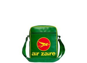 4045846267732 - Schultertasche LOGOSHIRT Air Zaire Airways Damen Gr B H T 105cm x 325cm x 255cm grün Lederimitat bedruckt mehrfarbig Taschen mit Air Zaire Airways-Logodruck