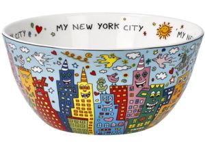 4005169357503 - Dekoschale GOEBEL Rizzi bunt B15cm H7cm Porzellan Dekoschalen Pop Art Fine Bone China James Rizzi - My New York City Day