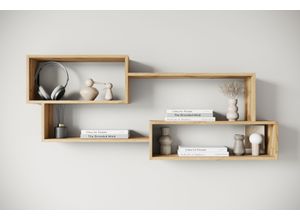 4068223977727 - Wandboard INOSIGN Wandregal Trio braun (eiche votan) H130cm T18cm FSC-zertifizierter Holzwerkstoff Regale Ideal als Bücherregal Dekoregal oder Ablage im Büro 4068223977727 - Wandboard INOSIGN Wandregal Trio braun (eiche votan) H130cm T18cm FSC-zertifizierter Holzwerkstoff Regale Ideal als Bücherregal Dekoregal oder Ablage im Büro