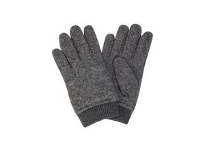 4063548345015 - Strickhandschuhe BOSS Kalsper Damen Gr L medium grau 030 Web Wollmischung unifarben Handschuhe mit Labelaufnäher aus Leder 4063548345015 - Strickhandschuhe BOSS Kalsper Damen Gr L medium grau 030 Web Wollmischung unifarben Handschuhe mit Labelaufnäher aus Leder