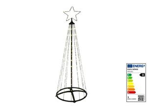 4036812131430 - LED Metall Baum 150 cm Weihnachtsbaum 154 LED inkl Timer Fernbedienung