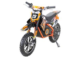 4056551050373 - Kinder-Crossbike Gepard Elektro-Kindermotorrad 500 Watt bis 25 km h verstärkte Gabel ab 5 J (Orange)