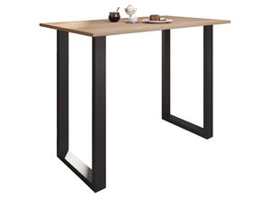 4051814438455 - Premium Holz Alu Bartisch Tresen Stehtisch Bistrotisch Bartresen Tisch Xona 140x80 cm