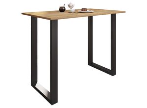 4051814438479 - Premium Holz Alu Bartisch Tresen Stehtisch Bistrotisch Bartresen Tisch Xona 140x80 cm