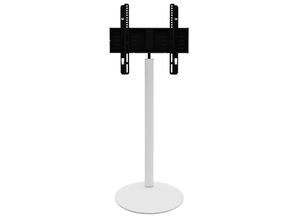 4051814400698 - TV Standfuß 32-70 Zoll VESA max 600x400 bis 40 kg Runder Fernseh Ständer aus Alu TV Bodenständer Maße ca H 100 x B 55 x T 45 cm Fernsehstand Cirla