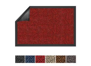 4251041610819 - Floordirekt - Schmutzfangmatte sky Rot 200 x 300 cm - Rot