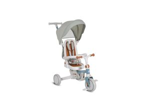 3800146231880 - Byox Dreirad Tricycle Compacto 4 in 1 Schiebegriff klappbar Gurt umbaubar EVA blau