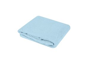 3800171215688 - Kikka boo Babydecke Dream Big gestrickt100% Baumwolle 100 x 75 cm Kuscheldecke blau