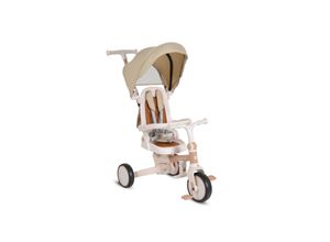 3800146231873 - Byox Dreirad Tricycle Compacto 4 in 1 Schiebegriff klappbar Gurt umbaubar EVA beige