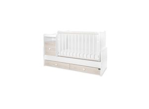 3800166107578 - Babybett Trend Plus 70x160cm Schreibtisch Kinderbett Schubladen Kommode hellbraun