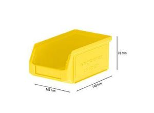 4052939282480 - Sichtlagerkasten SSI Schäfer Serie PROFI LF 211 Kunststoff 09 l gelb