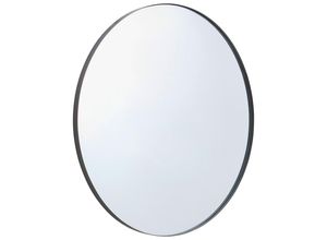 9010585776536 - Midyou Wandspiegel  Schwarz  Metall Glas Holzwerkstoff  rund  120x120x3 cm  Reach Bsci  Spiegel Wandspiegel