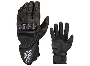 4250606524622 - Motorradhandschuhe PROANTI Gr L schwarz Handschuhe L Obermaterial 100% Rindsleder Innenfutter 100% Polyester