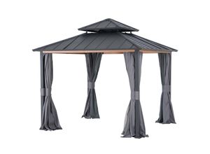 4262376581088 - Sunjoy Vorhang für Zedernholz Gazebo 300cm x 300cm