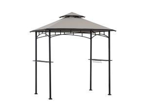 0047793313542 - Sunjoy Stahl Grill Pavillon LINAS - 152cm x 244cm grau