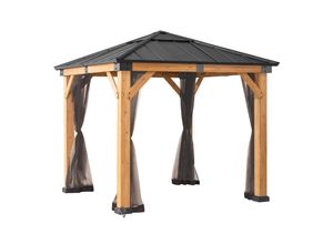 4262376580173 - Sunjoy Netz für Zedernholz Gazebo 273cm x 273cm