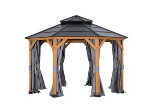 4262376581101 - Sunjoy Vorhang für Zedernholz Gazebo 395cm x 395cm