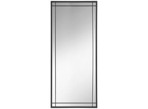 9010585553359 - Midyou Wandspiegel  Schwarz  Metall Glas Holzwerkstoff  rechteckig  70x160x25 cm  Spiegel Wandspiegel