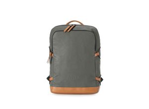 4250394964549 - Notebook-Rucksack AUNTS & UNCLES Rucksack Kawaguchi Kinder Gr B H T 15cm x 43cm x 30cm gravity grau Baumwolle Canvas Taschen