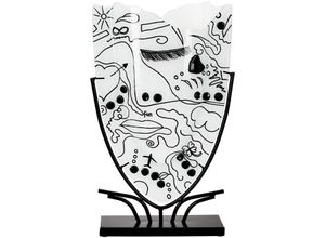 4063387555286 - Bodenvase CASABLANCA BY GILDE Vase Modern Art weiß H49 cm weiß B29cm H49cm T10cm Glas Vasen