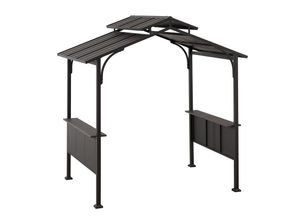 0047793313559 - Sunjoy Stahl Grill Pavillon Gazebo ASPE - 152cm x 244cm schwarz