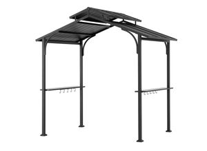 4262376581200 - Sunjoy Stahl Grill Pavillon Gazebo ECRINS - 153cm x 242cm braun