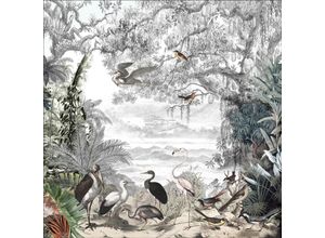 4019449522789 - Glasbild BIRDS IN THE JUNGLE I