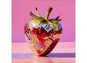 4019449529269 - Glasbild GLITTER STRAWBERRY