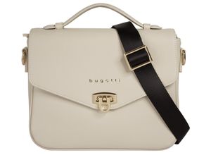 4250060375136 - Henkeltasche BUGATTI ELLA SAFFIANO Damen Gr B H T 25cm x 20cm x 11cm onesize beige Polyurethan (PU) Taschen