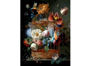 4019449508660 - Glasbild BIRDS AND FLOWERS (BHT 60x80x130 cm)