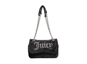 8056280670640 - Schultertasche JUICY COUTURE KIMBERLY CROSSBODY WITH FLA Damen Kinder Gr B H T 9cm x 17cm onesize schwarz Polyester Taschen Schultertasche Damen Mini Bag Handtasche Fashion Lifestyle Sale