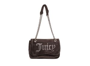 8056280913273 - Schultertasche JUICY COUTURE KIMBERLY CROSSBODY WITH FLA Damen Kinder Gr B H T 9cm x 17cm onesize java Polyester Taschen Schultertasche Damen Mini Bag Handtasche Fashion Lifestyle Sale