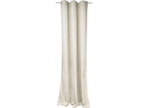 4260478143784 - Vorhang TOM TAILOR HOME FRENCH VELVET Gr 1 beige (ecru) B130cm H245cm Wirkware Polyester Gardinen