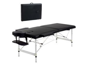 4255826838924 - Massageliege Kunstleder Aluminium