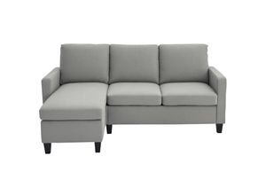 4255826838498 - Ecksofa Polyester Kiefernholz
