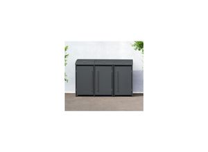4260280778693 - Mülltonnenbox Moderna 3 3x 240 L Anthrazit 83x211x135cm