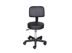 4250871217113 - Rollhocker Arbeitshocker Kosmetikhocker Drehhocker Hocker Profi Salon - Schwarz - Homcom