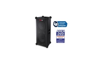 4974019216553 - SHARP CP-LS100 SumoBox - tragbarer Party Lautsprecher Bluetooth (120W RMS 105 dB Akku 10h XLR TRS TWS Holzgehäuse)