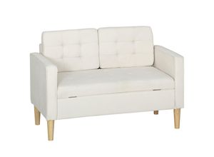 4255826840712 - 2 Sitzer Sofa Samt Eukalyptusholz