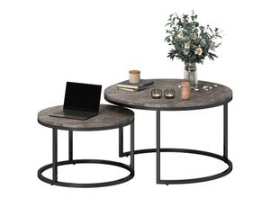 4255826841016 - Couchtisch Set MDF Metall