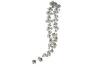 4019844808099 - Kunstpflanze IGEA Kiefergirlande silber B12cm H66cm L6cm Kunststoff Kunstpflanzen 66cm Deko Girlande Tanne Zweig Weihnachtsgirlande Weihnachtsdeko