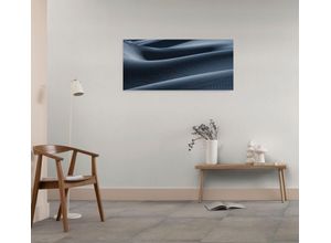 4055065031953 - Leinwandbild Keilrahmenbild - Shapeshifter - Größe 90 x 40 cm Baum Berge Blumen Blätter Foto Jahreszeiten Landschaft Meer Natur Palmen Strand (Packung 1 St) 90x40 cm (Breite x Höhe) Keilrahmenbild blau|weiß